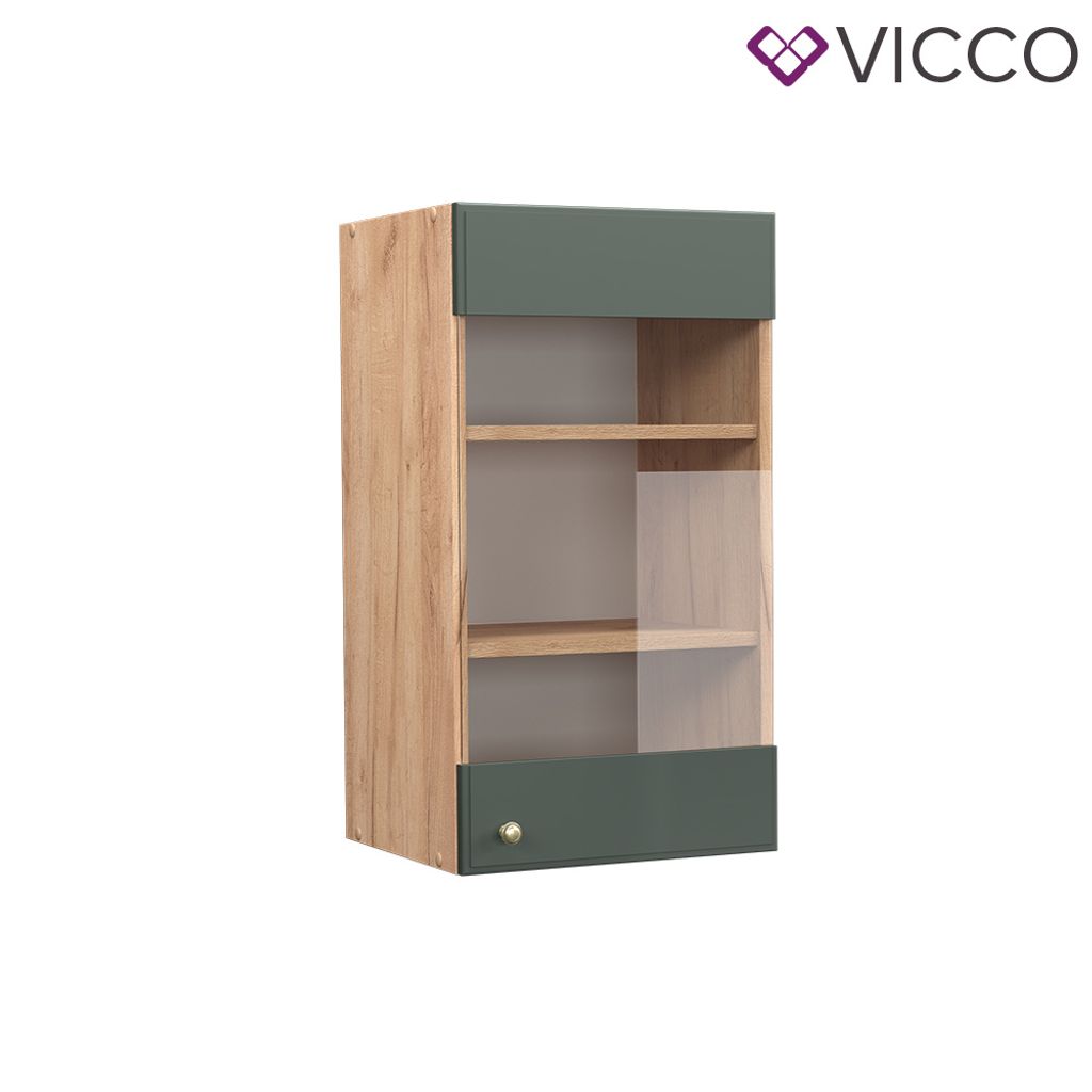 Vicco Glashängeschrank Fame-Line Eiche | Kaufland.de