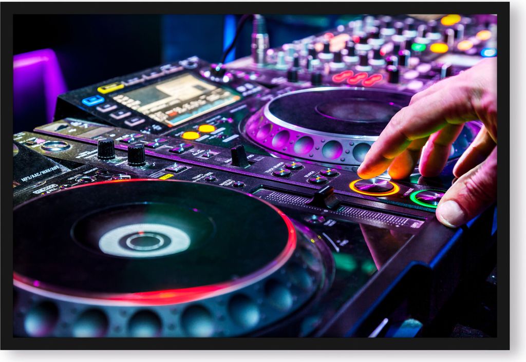 Modern beleuchteter DJ Pult Poster im | Kaufland.de