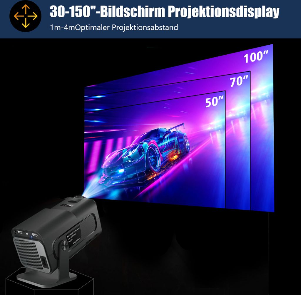 HY320 Beamer 4K unterstützter ，1920X1080 Mini | Kaufland.de