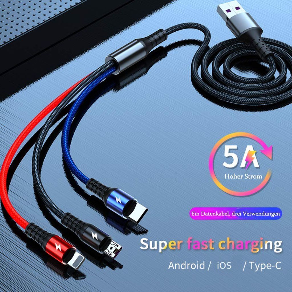 Multi USB Ladekabel 3 in 1 Mehrfach Universal | Kaufland.de