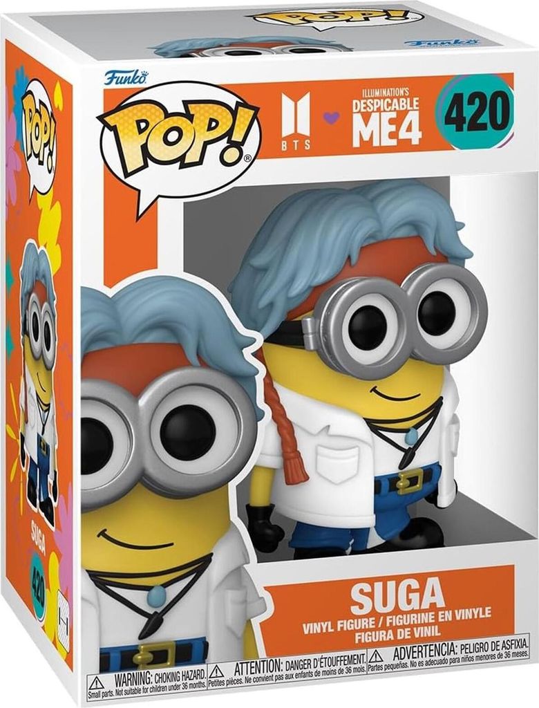 Minion x BTS Despicable Me 4- Suga 420 - Funko Pop! Vinyl