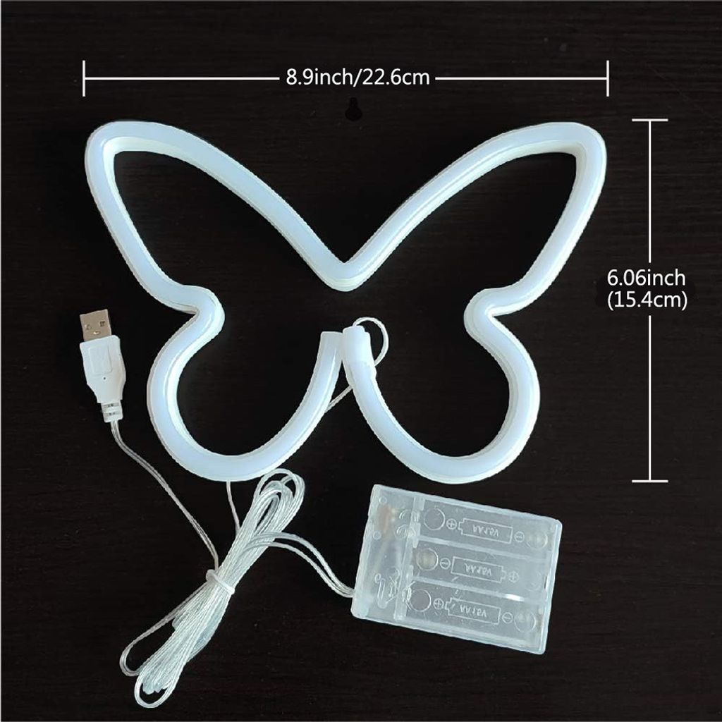 Schmetterling Deko Led Neon Wanddekoration, | Kaufland.de