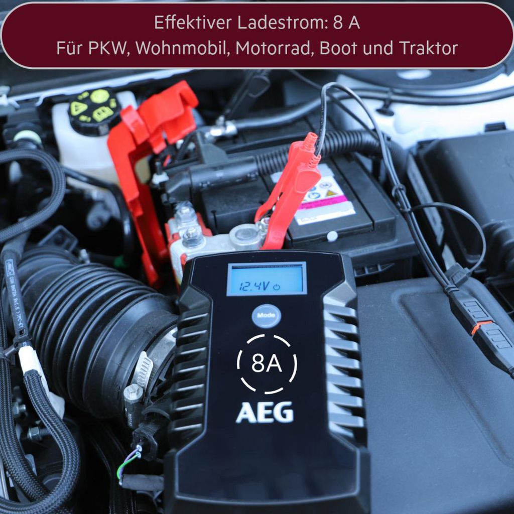 AEG LD8 10618 Nabíječka do auta 12 V, 24 V 8 | Kaufland.cz