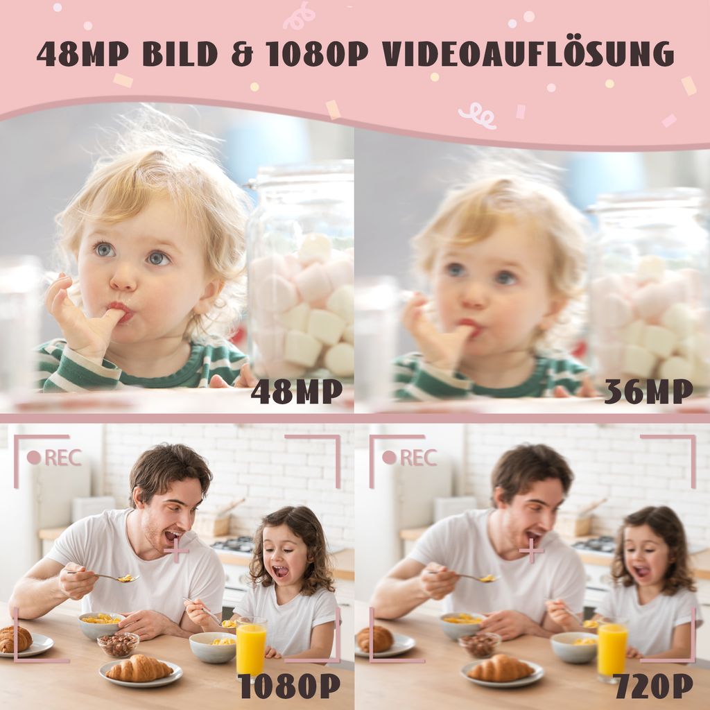 Digitální fotoaparát, 48MP 1080P FHD foto | Kaufland.cz