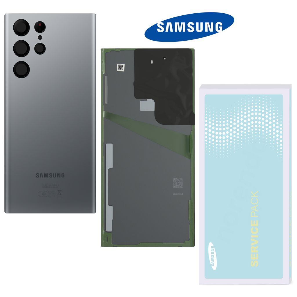 Original Samsung Galaxy S22 Ultra S908B Backcover Grau