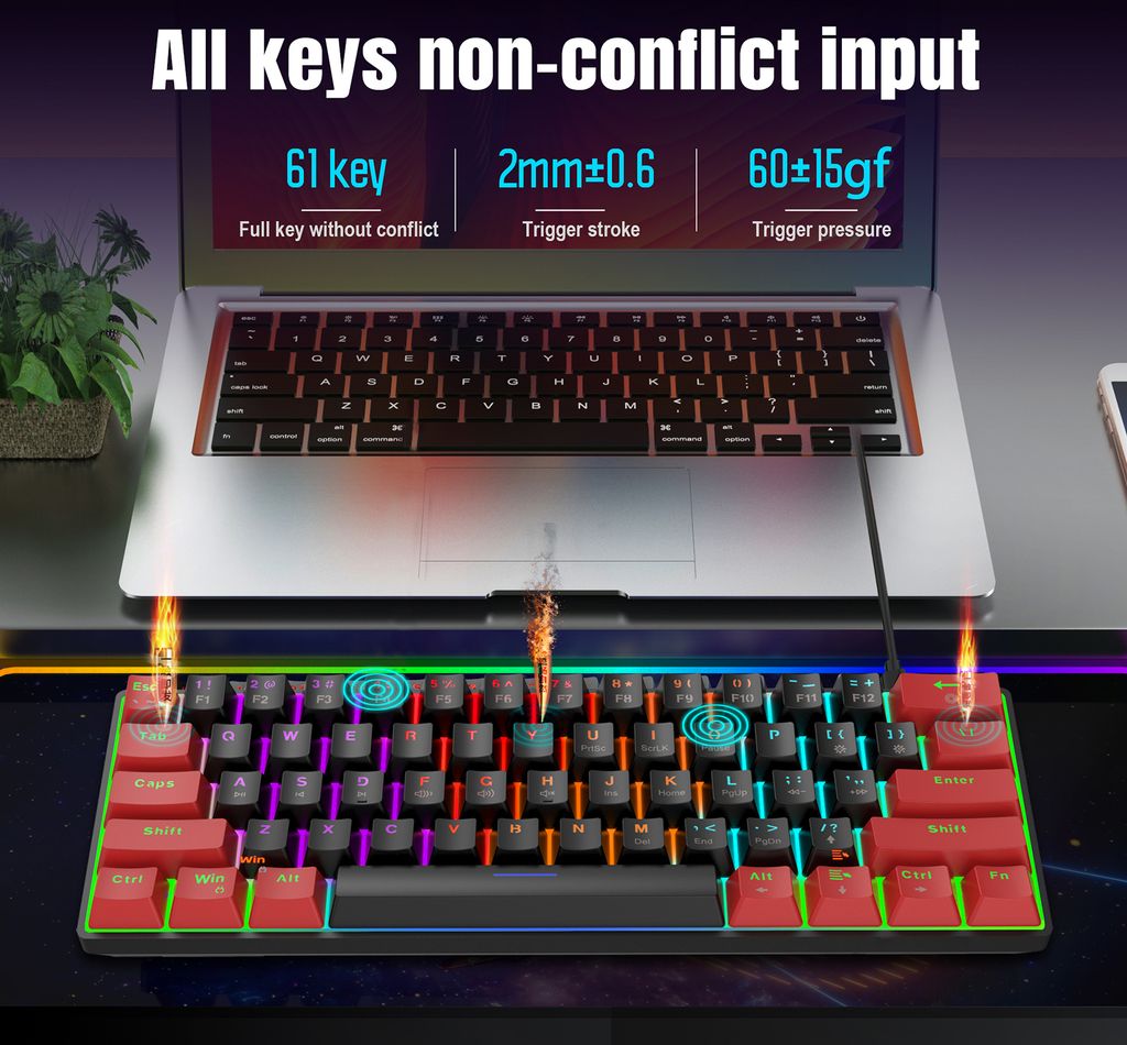 HXSJ V900 RGB Mechanische Gaming-Tastatur , | Kaufland.de
