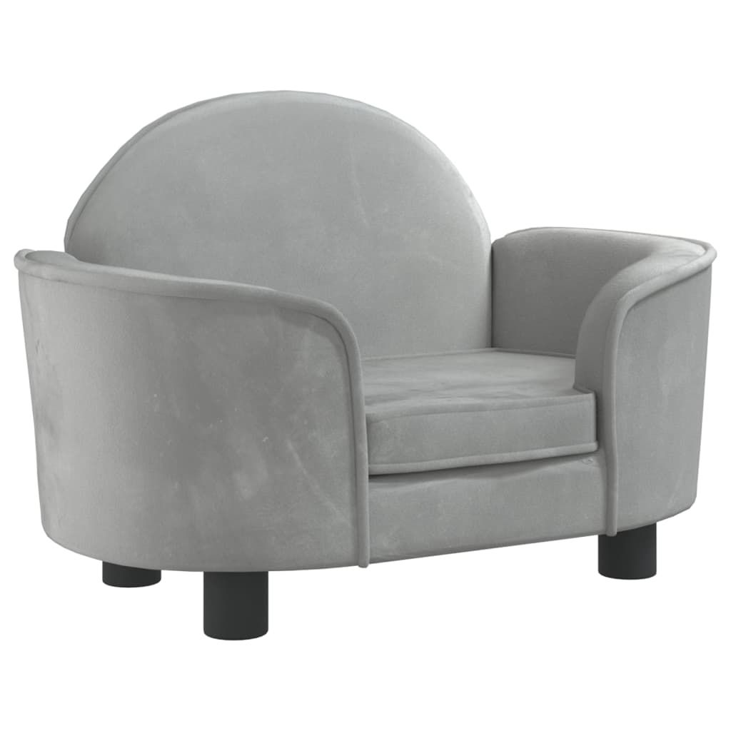 vidaXL Hundebett Hellgrau 66x40x45 cm Samt | Kaufland.de