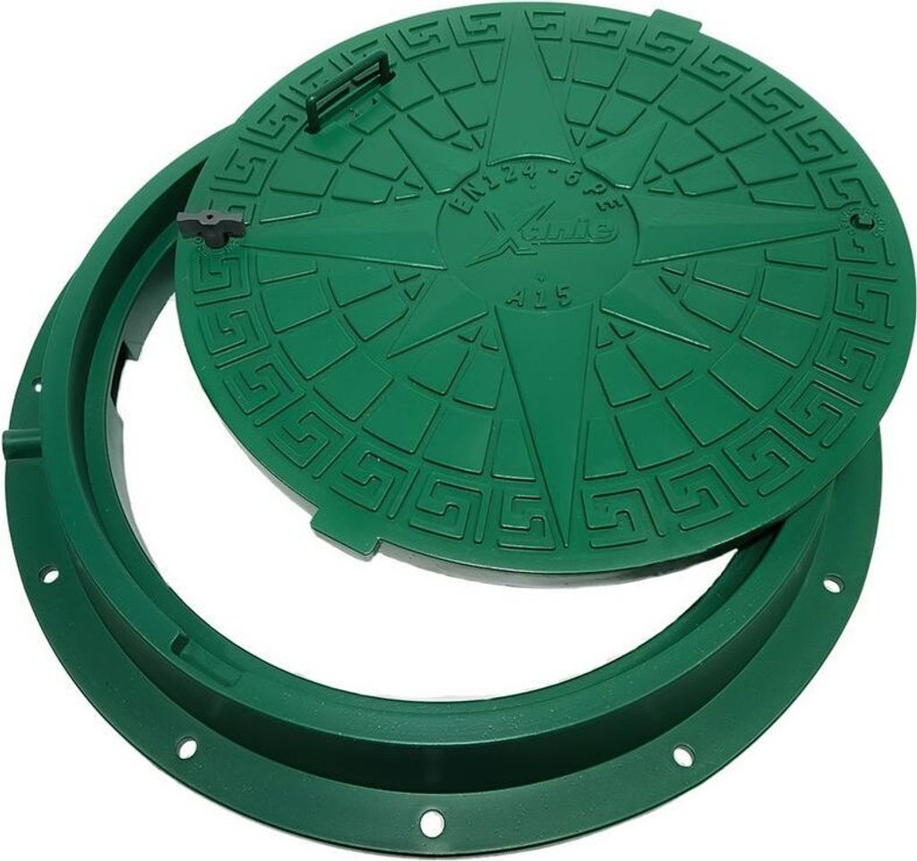 Schachtdeckel mit Rahmen Ø 800 mm Kunststoff | Kaufland.de