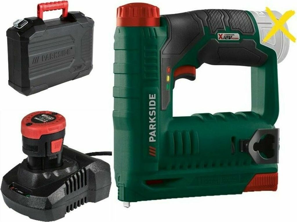 PARKSIDE Akku Tacker 12V PAT 12 mit Akku und Ladegerät