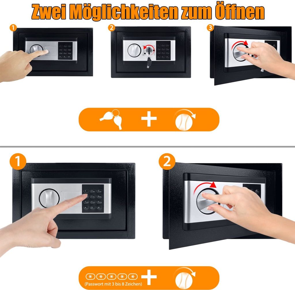 ACXIN Elektronischer Safe Tresor, Klein | Kaufland.de