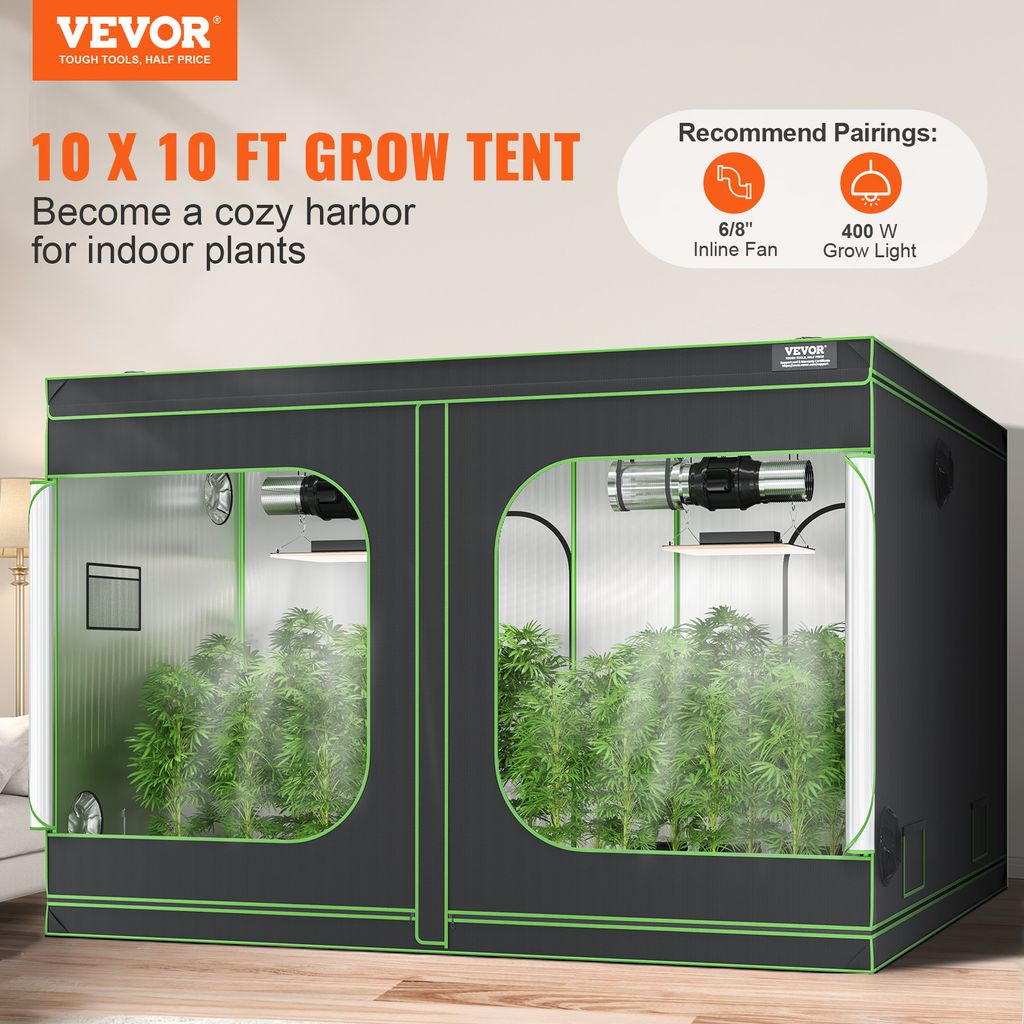 VEVOR Growbox 305 x 305 x 203 cm Skleník z | Kaufland.cz