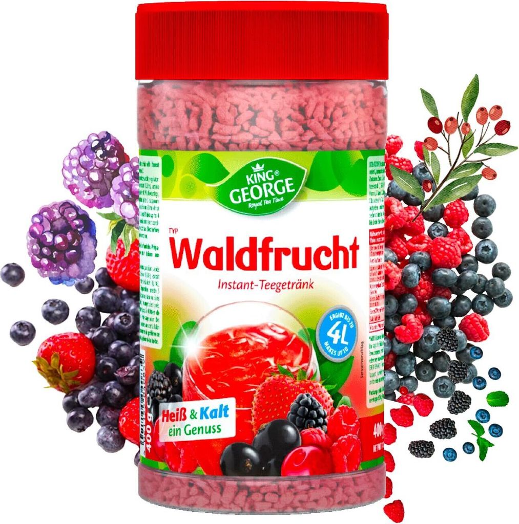 KING GEORGE Instant Tee Waldfrucht 12 x 400g | Kaufland.de