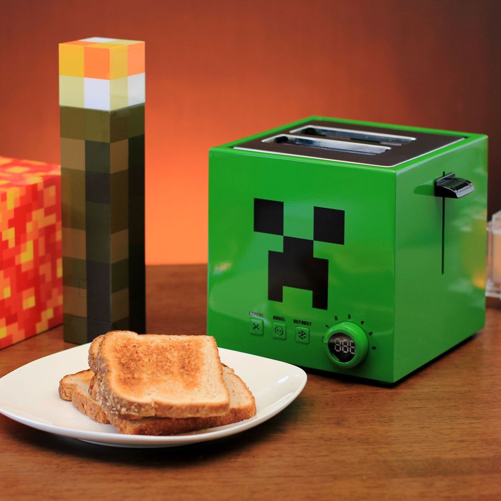 Toaster Minecraft Creeper Square, grün | Kaufland.de