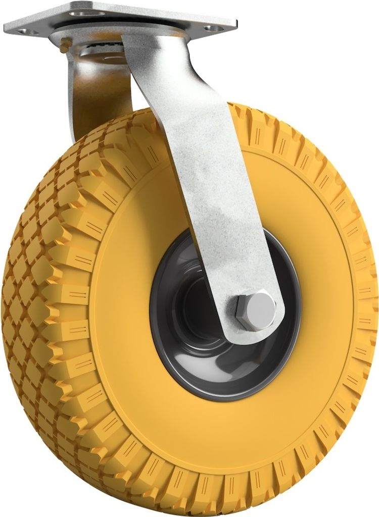 1 x Otočné koliesko sPolyuretánkolieskom ø 260 mm 3.00-4