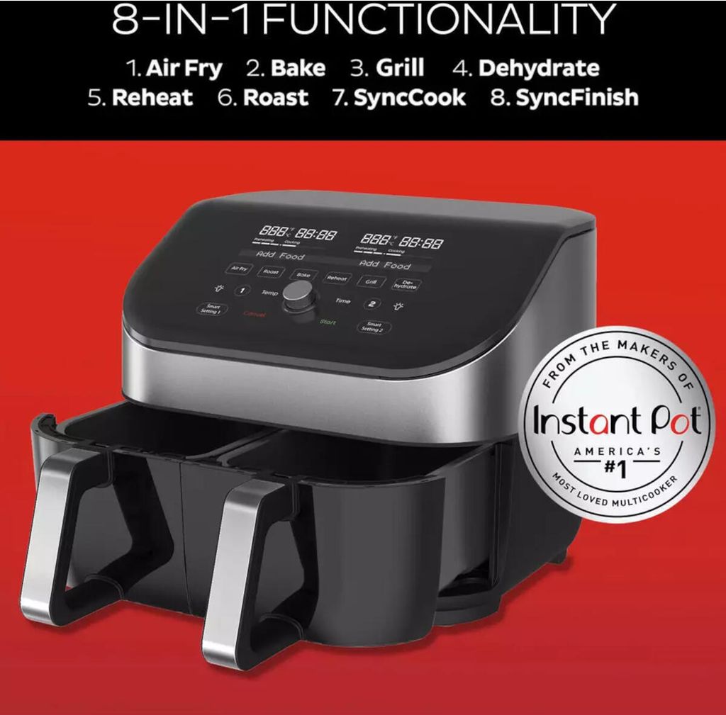 Instant Vortex Plus Dual ClearCook RVS 7,6 l | Kaufland.cz