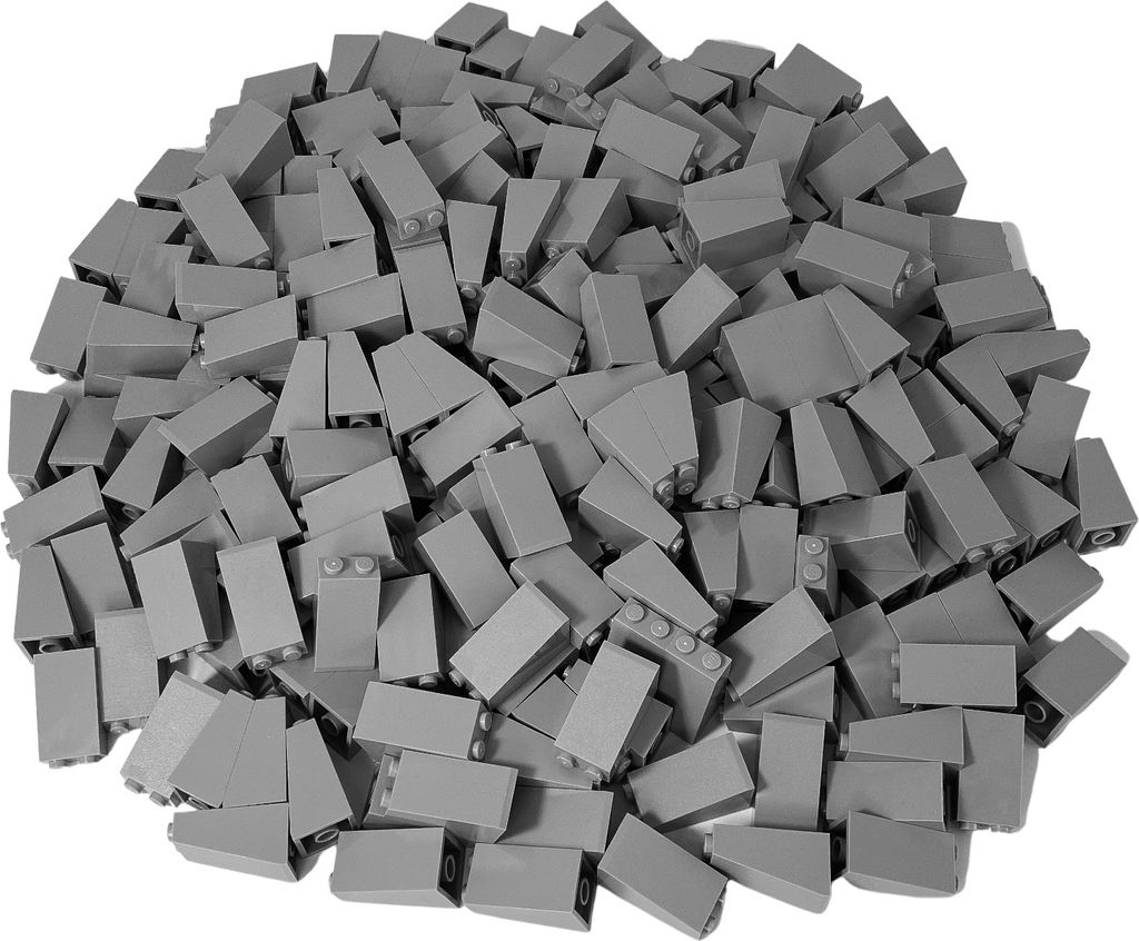 LEGO® 2x2x3 Dachsteine Dach Hellgrau für Dach - 3684c NEU!