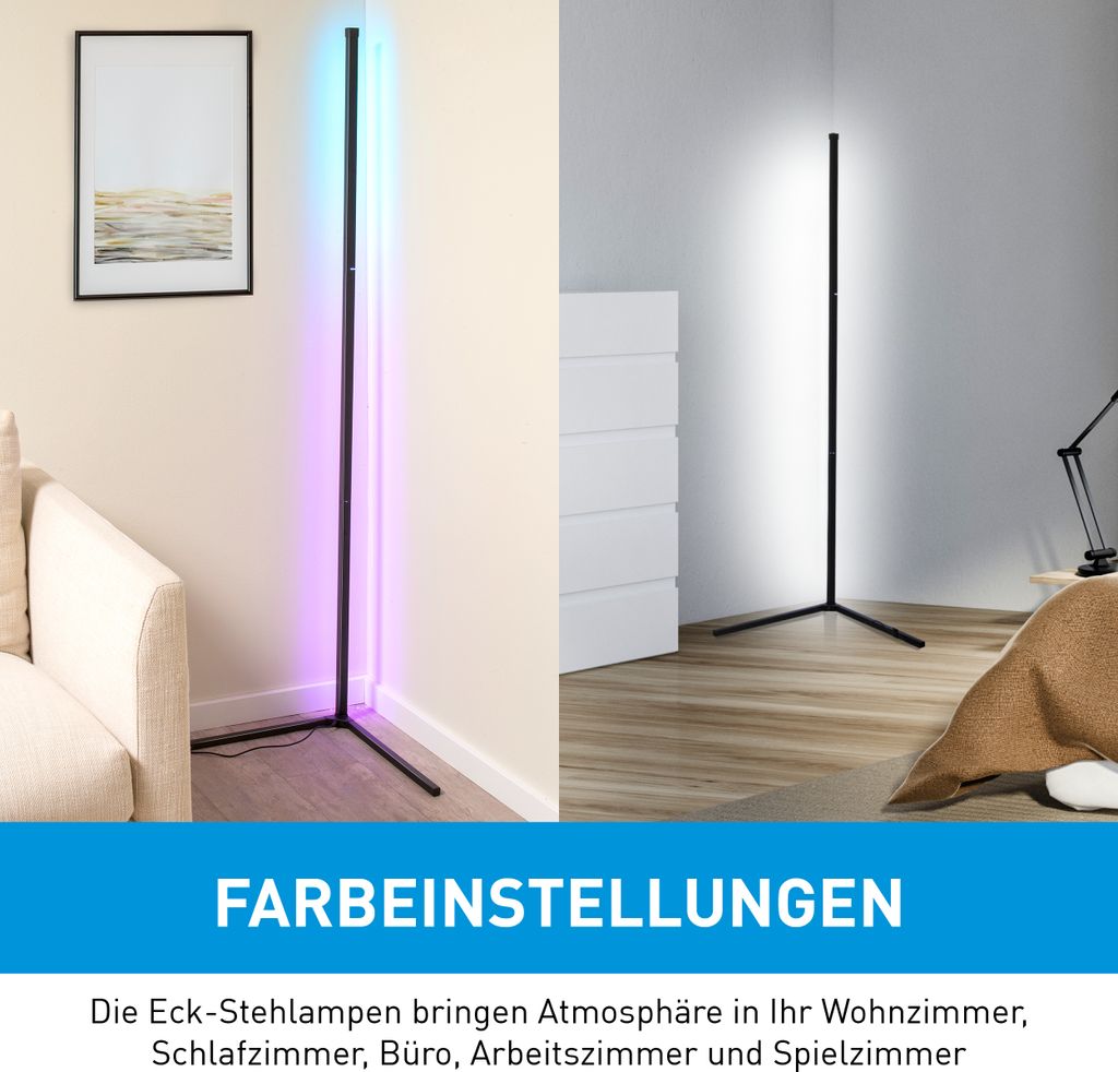 Grundig LED Stehlampe – RGB Stehlampe 140cm - | Kaufland.de