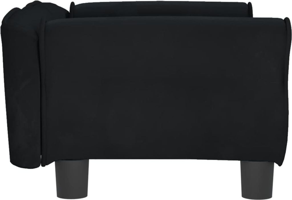 Hundebett Schwarz 70x45x30 cm Samt October | Kaufland.de