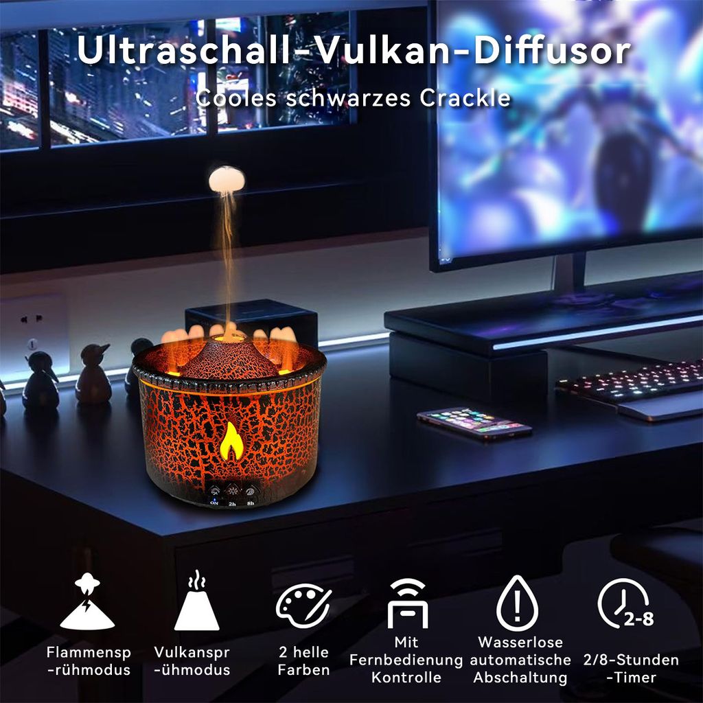 Vulkan Diffusor, 300 ml mit Flammen- und | Kaufland.de