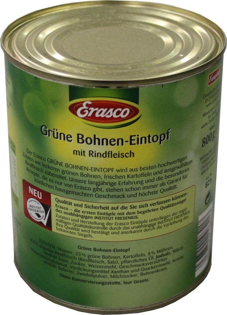 Erasco Zelená fazuľka dusená s jemným chudým | Kaufland.sk