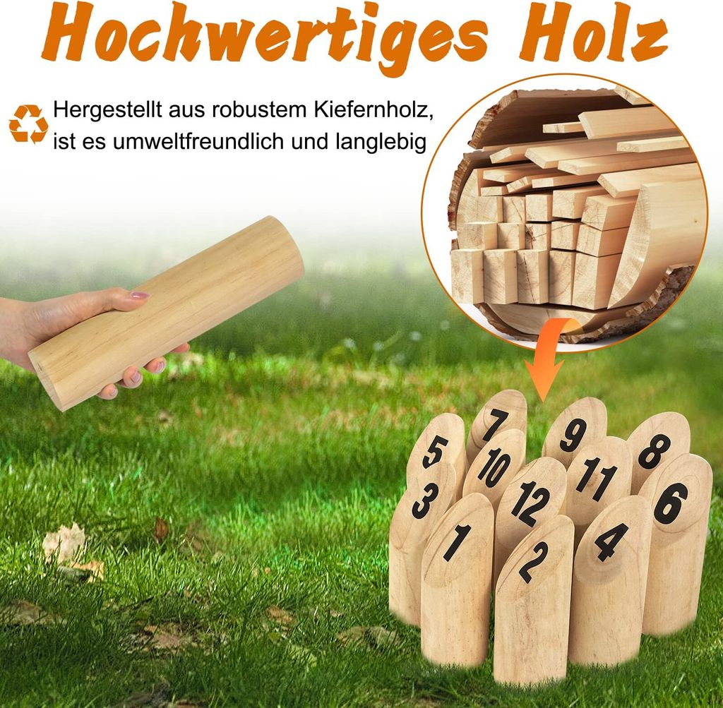 TRMLBE Kubb Wikingerspiel Wurfspiel Set | Kaufland.de