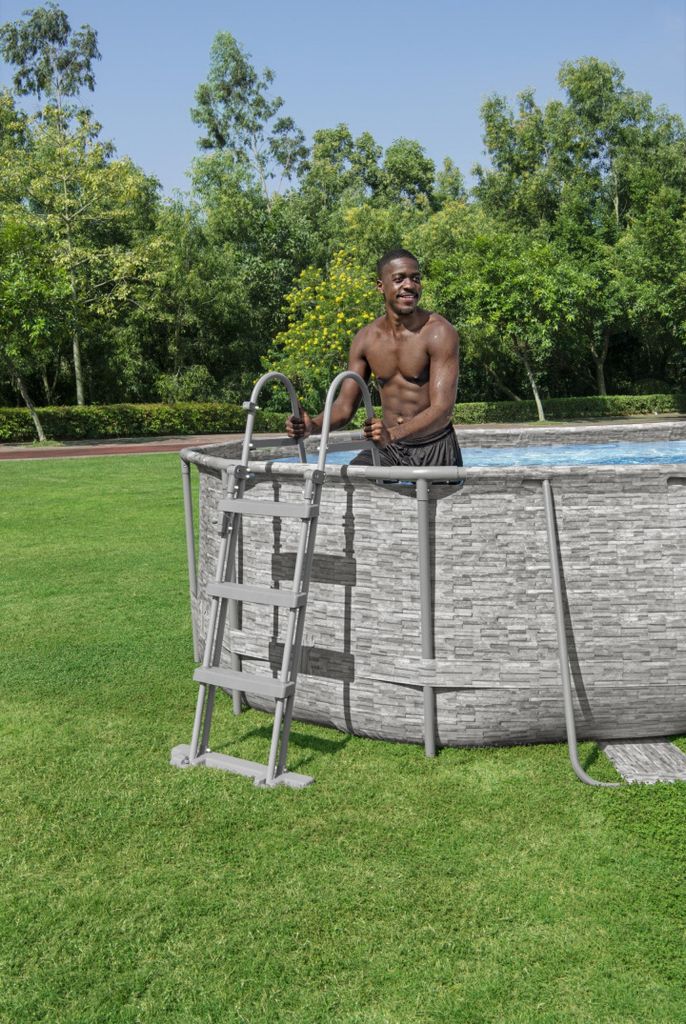 Bestway Bazén Power Steel Stacked Stone Swim | Kaufland.cz