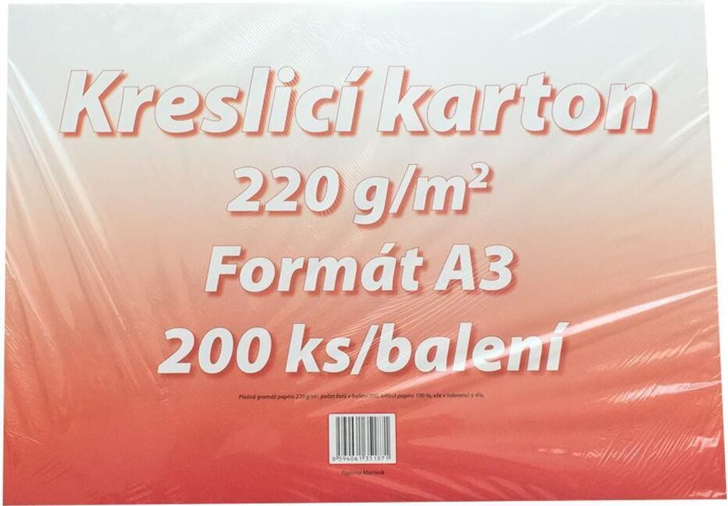 Karton kreslicí bílý A3 220g / 200 l. | Kaufland.cz