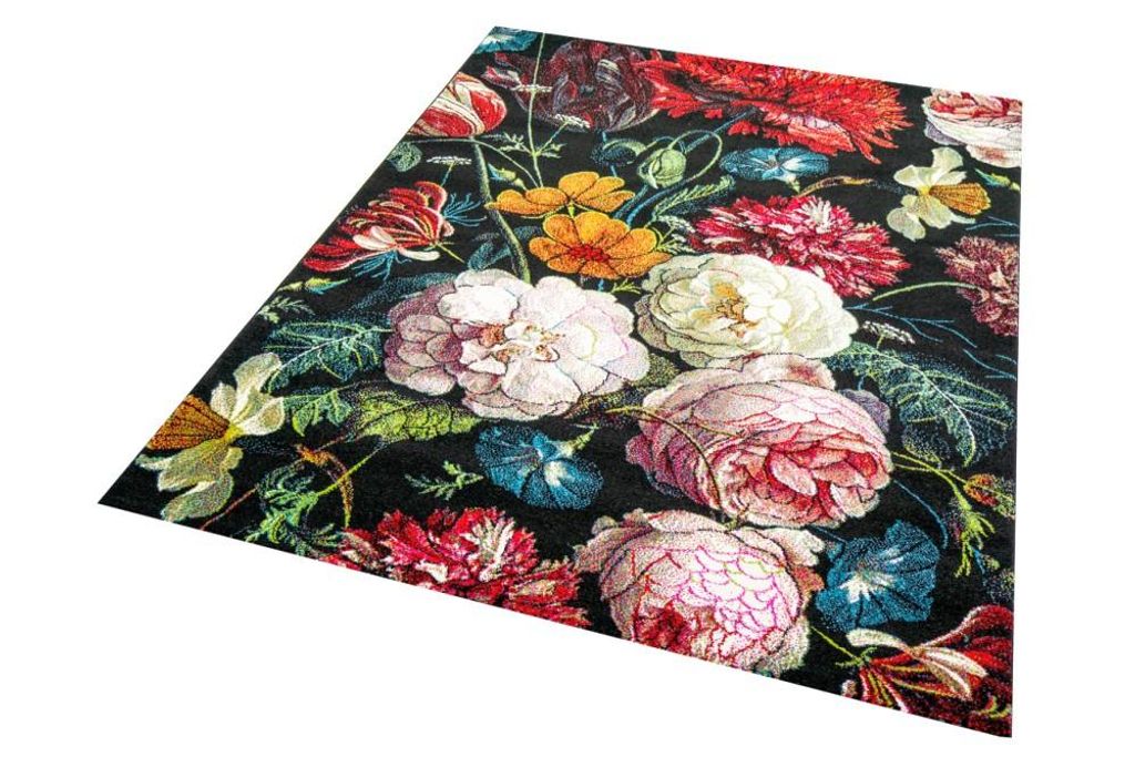 Teppich Wohnzimmer Designerteppich Blumen | Kaufland.de