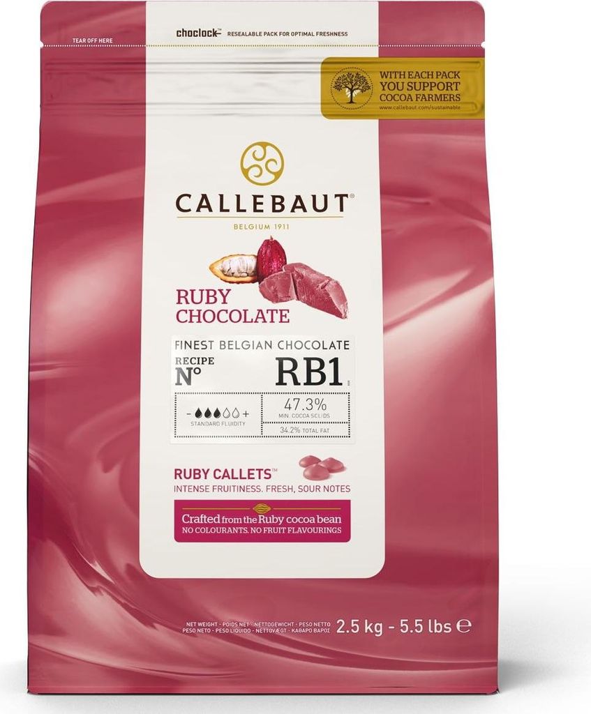 Čokoláda Ruby 2,5kg Čokolády