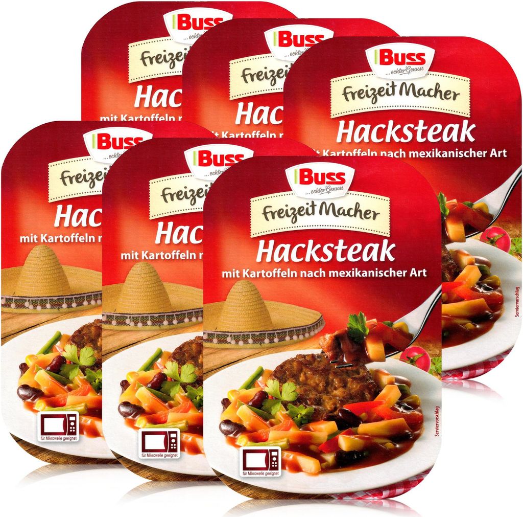 Buss Hacksteak mit Kartoffeln mexikanischer Art 300g