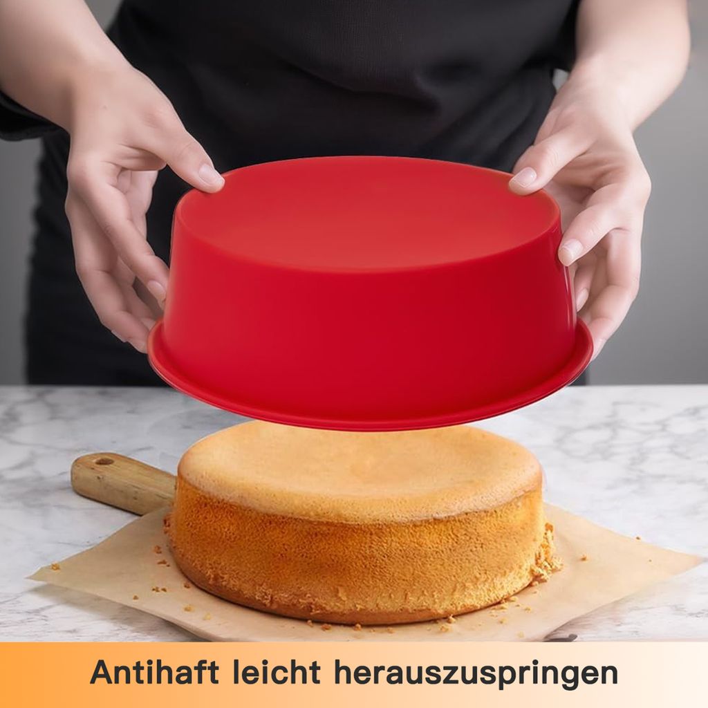 2er-Set Silikon-Kuchenformen, rund, | Kaufland.de