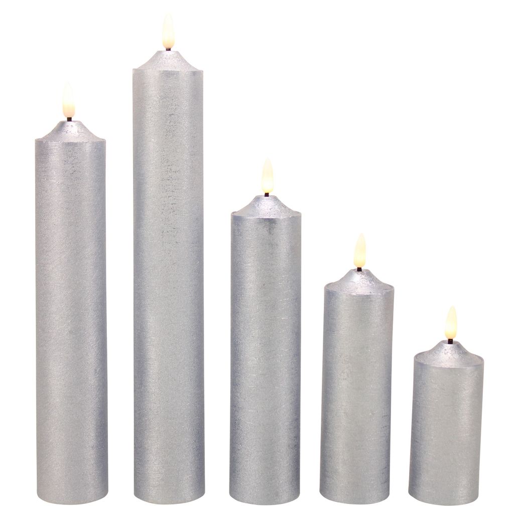 5 LED Kerzen XL Set aus Echtwachs mit | Kaufland.de