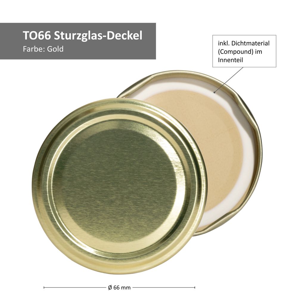 sada 50 víček TO66 Zlatá víčka Zavařovací | Kaufland.cz