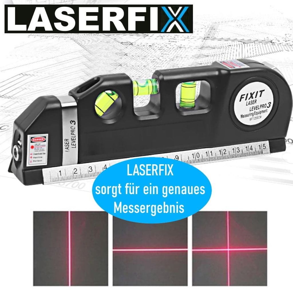 Laserová vodováha LASERFIX 4v1 Laserové | Kaufland.cz