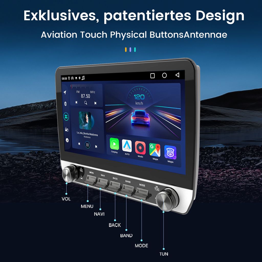 10.1" Android 13 Autorádio Carplay Pro Fiat | Kaufland.cz