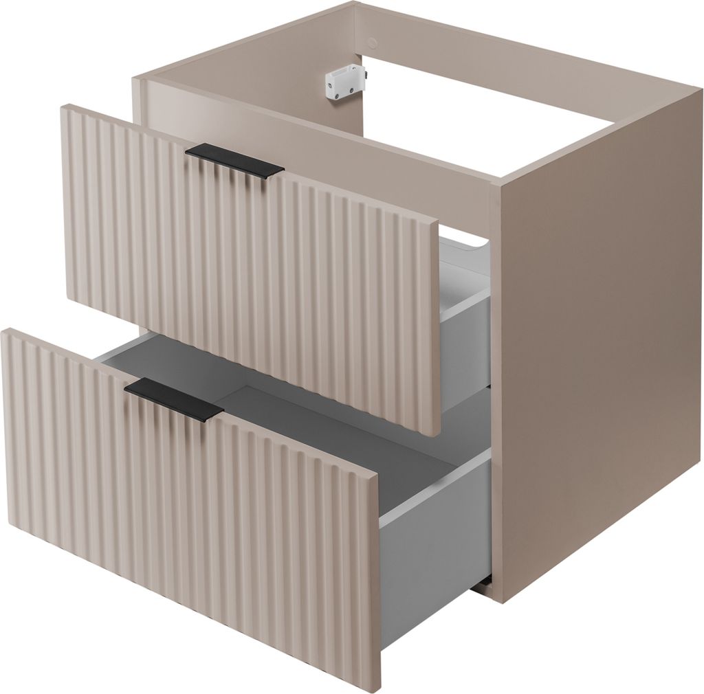 Waschbeckenunterschrank Beige Matt