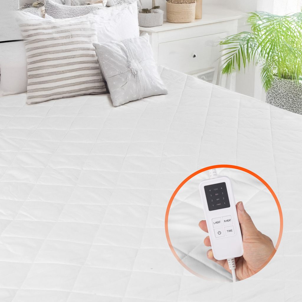 SucceBuy Vyhrievaný topper na matrac 150 x 160 cm,