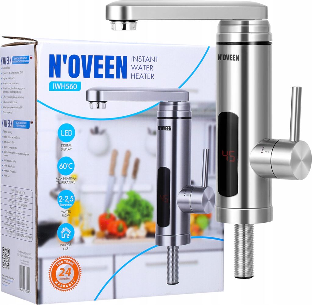 Průtokový ohřívač vody N'OVEEN IWH560 | Kaufland.cz