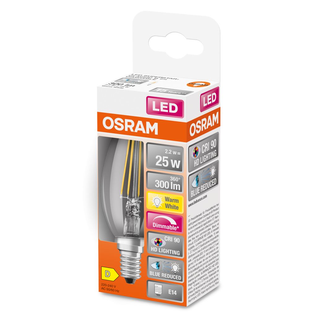 OSRAM SUPERSTAR+ CLASSIC B FIL 25 LED-Lampe, | Kaufland.de