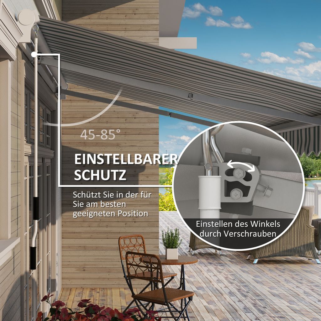 Sunny Manuelle Gelenkarmmarkise Markise 4m | Kaufland.de