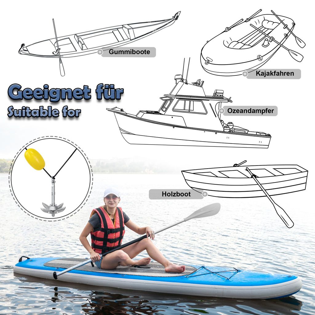 YARDIN Lodní kotva skládací kotva sada kotev | Kaufland.cz