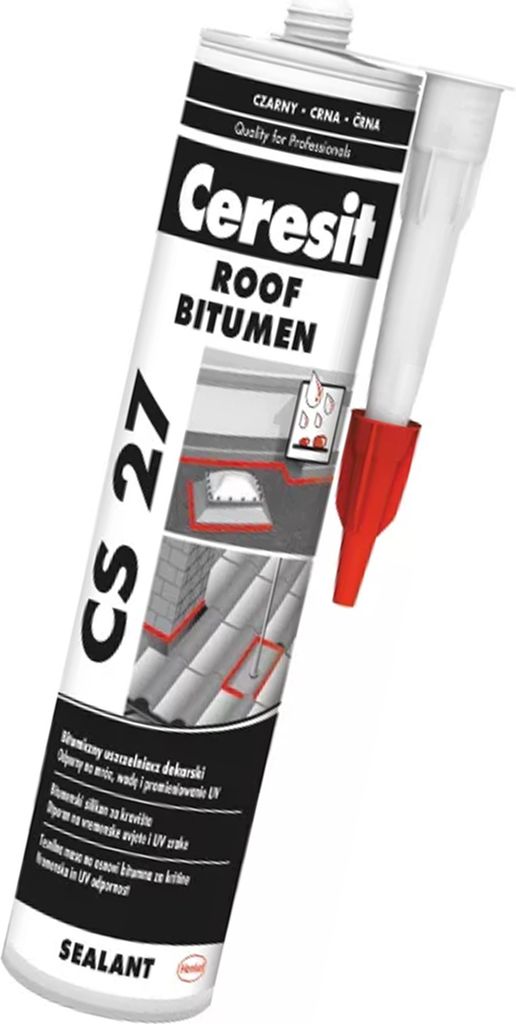 Ceresit CS27 Tmel na střechy černý 280ml | Kaufland.cz