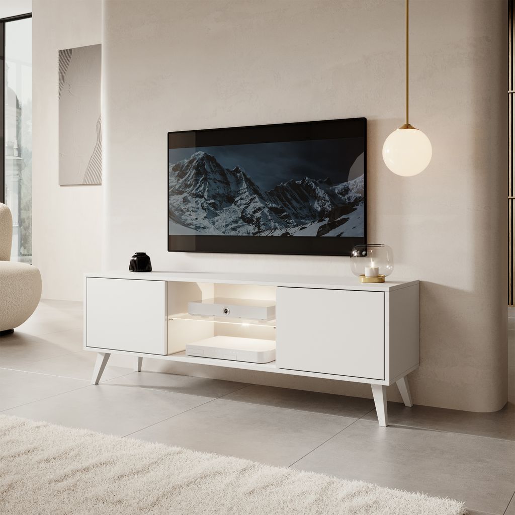 Selsey TV-Schrank Savoni II - Lowboard, Weiß | Kaufland.de