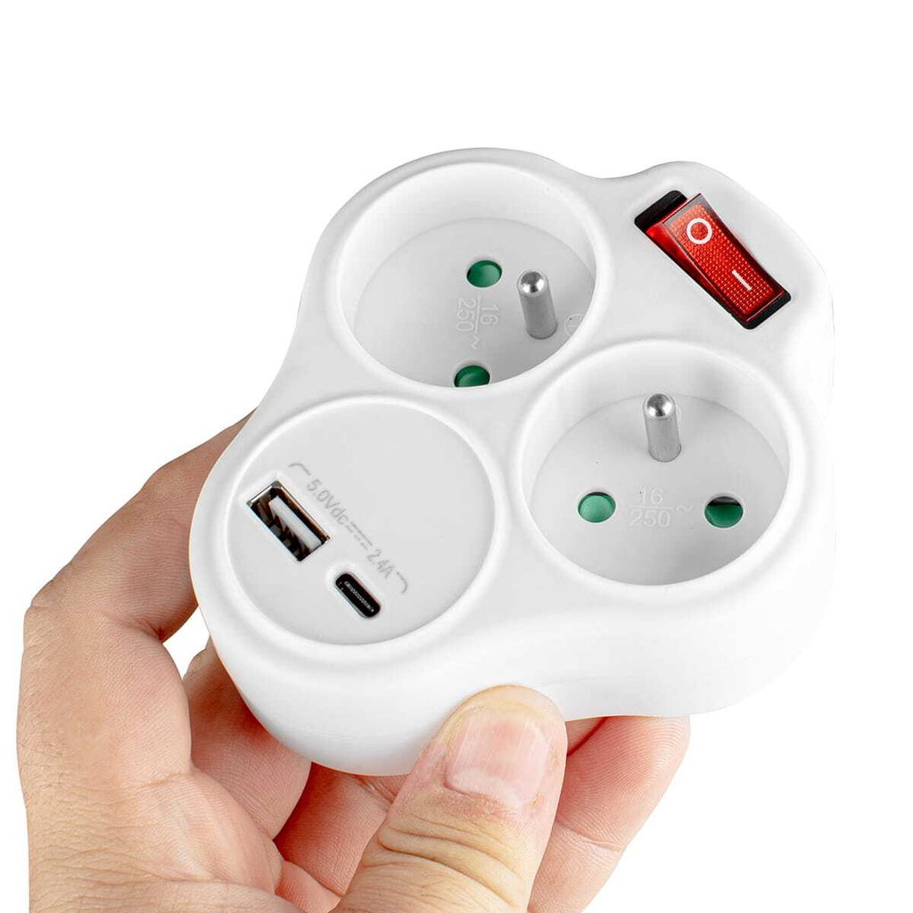 Vayox VA0284 Splitter | 2 Steckdosen + USB-C | Kaufland.de