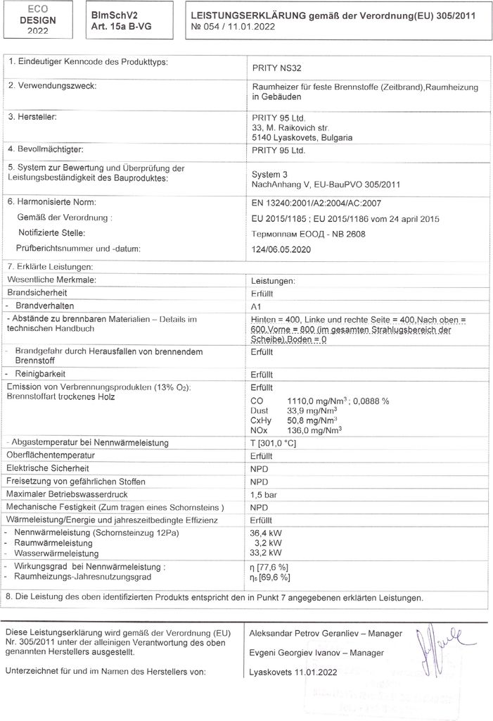 Holzkessel Prity NS32, Eco Design, 33,2 + 3,2 | Kaufland.at