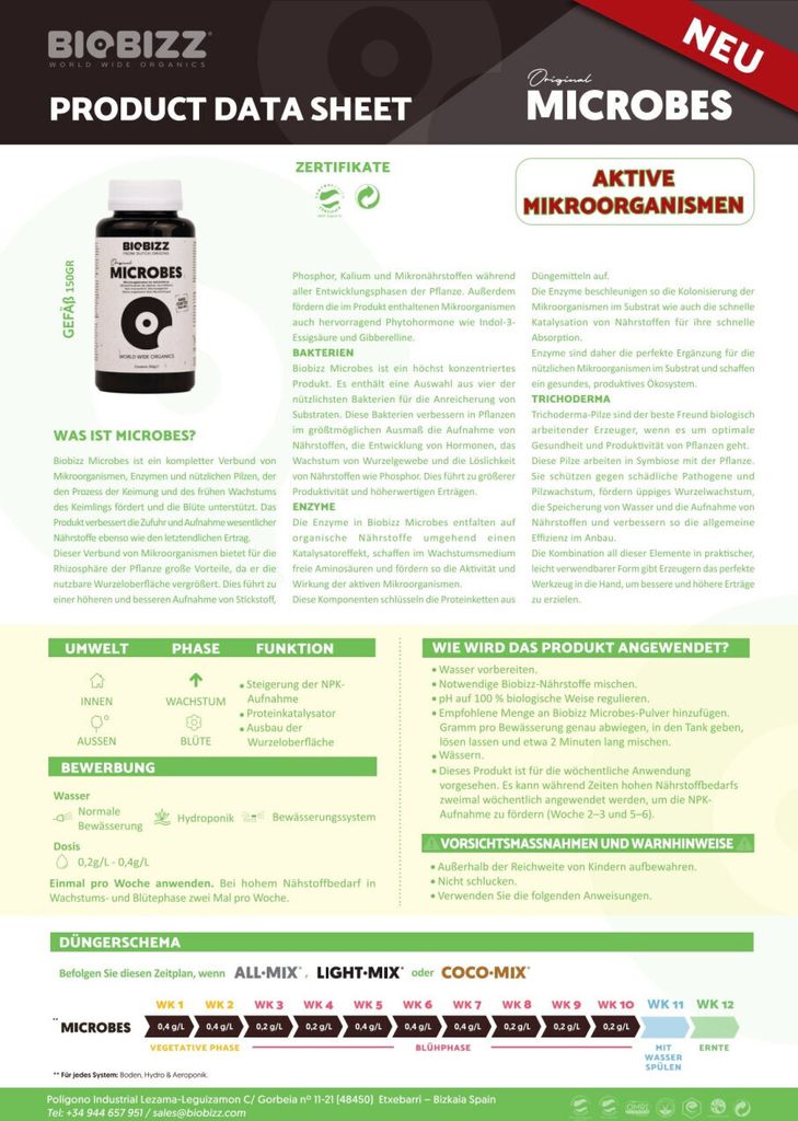 BioBizz Microbes 150 g Dünger | Kaufland.de