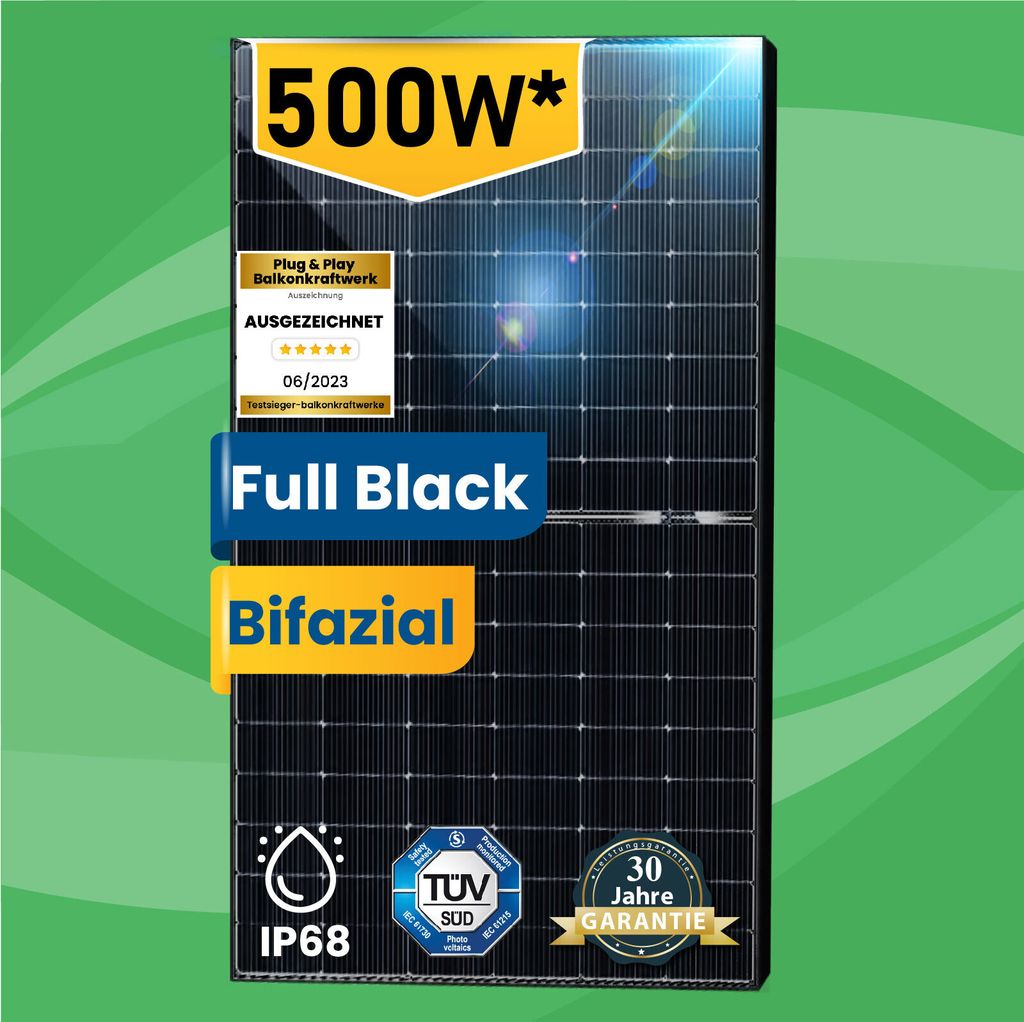 Solarmodul 500W Bifazial Glas-Glas | Kaufland.de