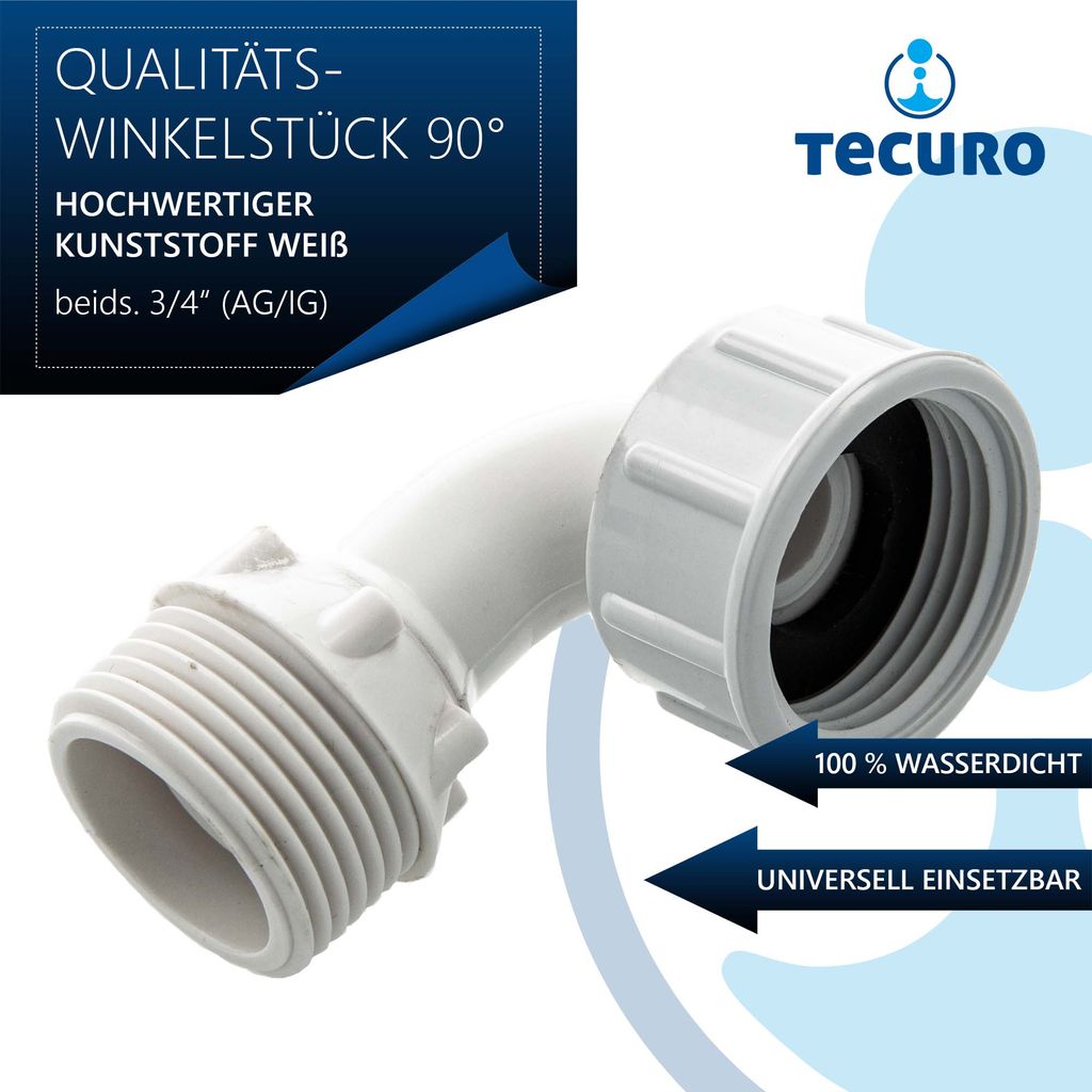 tecuro Winkelstück 3/4 Zoll AG/IG zur Montage | Kaufland.de