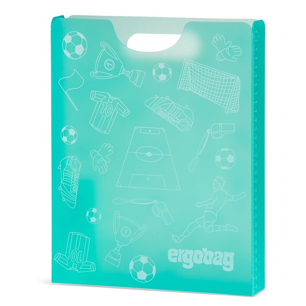 ergobag Heftbox Folder Box With Carrying Handle Football