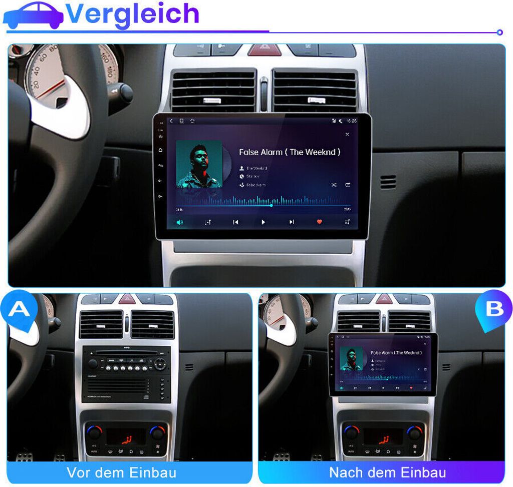 autorádio Carplay Android12 9''DAB+ GPS SWC | Kaufland.cz